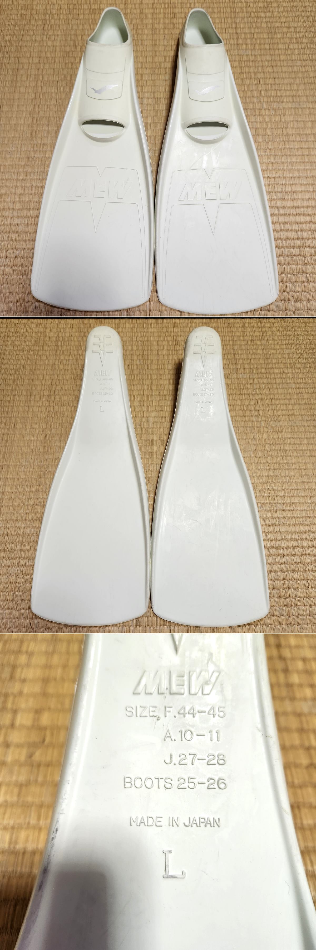 代購代標第一品牌－樂淘letao－MEW ミュー フィン Lサイズ ブーツ 26cm グローブ他 140s23-2890